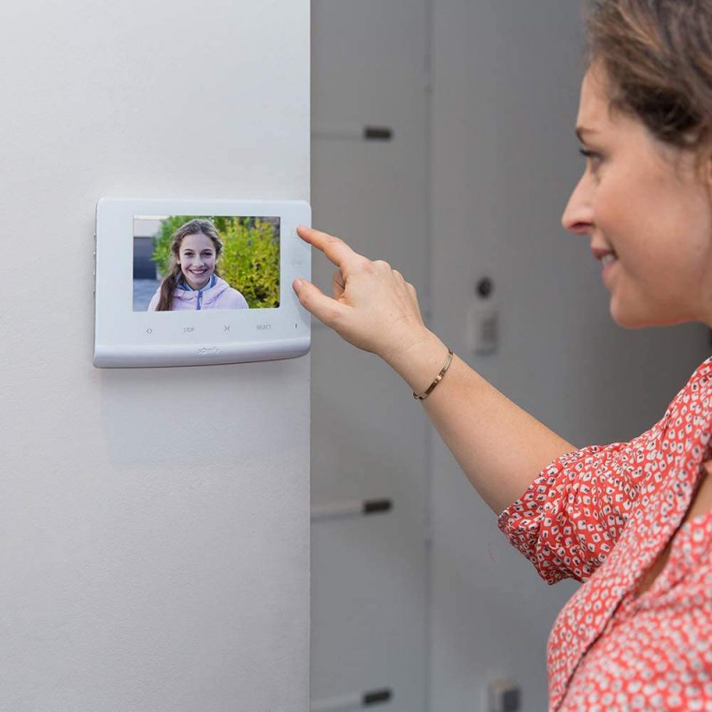 Somfy 2401547 - Visiophone V300, Interphone Vidéo écran 7 Pouces ...