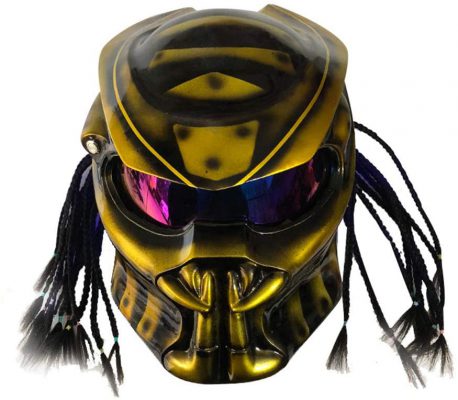 WGIRL Casque De Moto Predator Masque Complet en Fibre De Carbone Iron ...